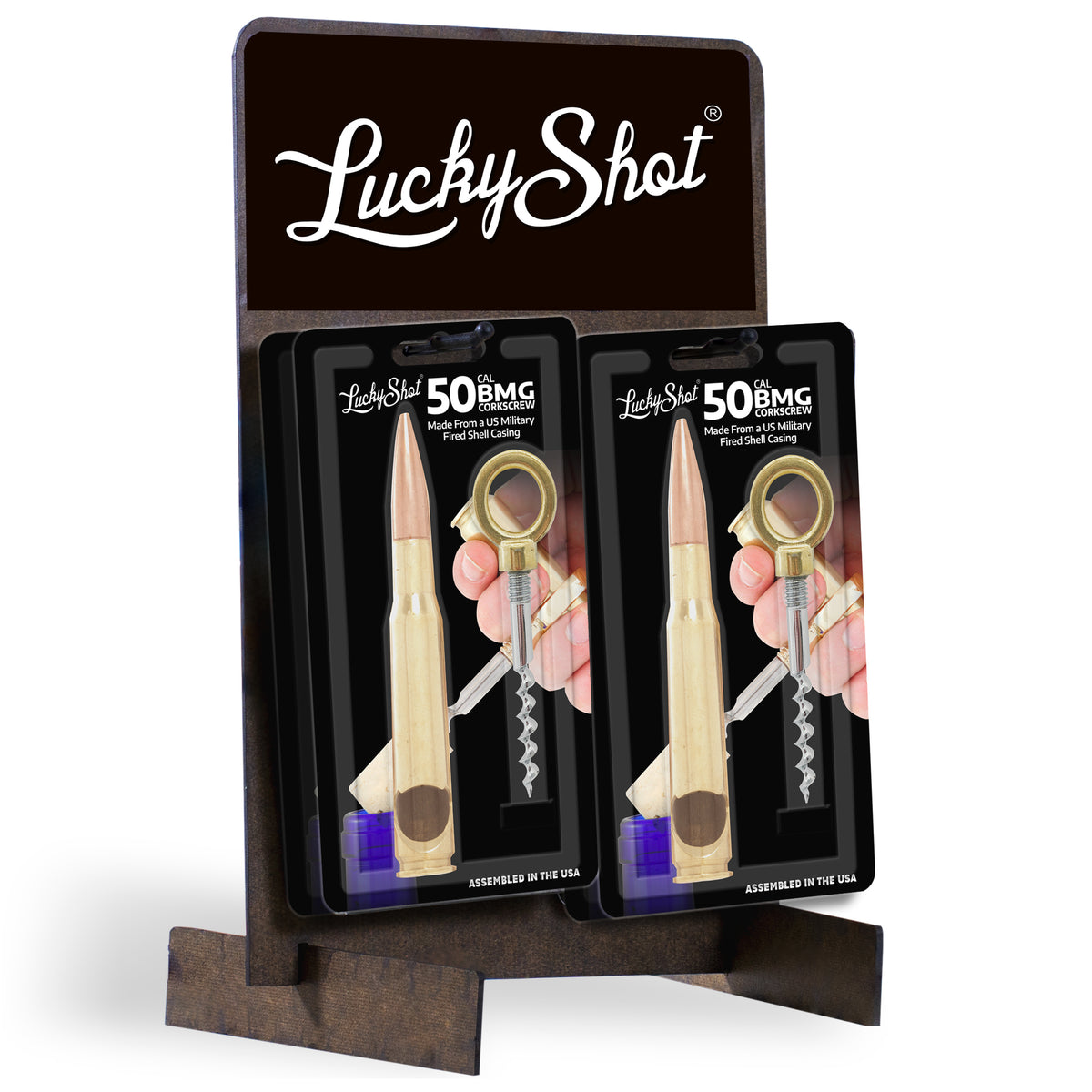 .50 Cal BMG Corkscrew Display with 12pcs – 2 Monkey Trading LLC